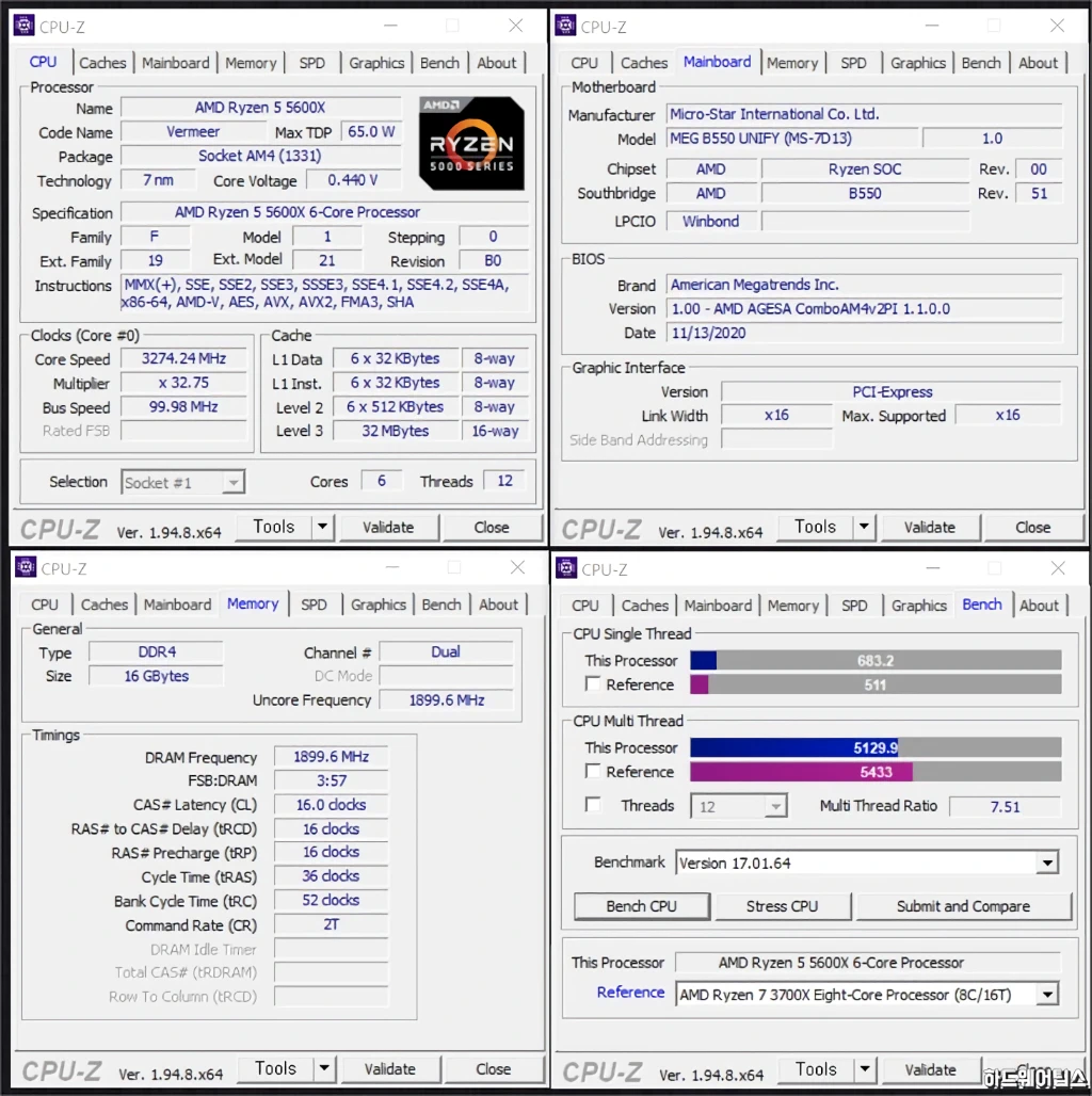 OLOy DDR4-3200 CL14 WarHawk PLATINUM SE RGB 화이트 간단 리뷰 - FAST1